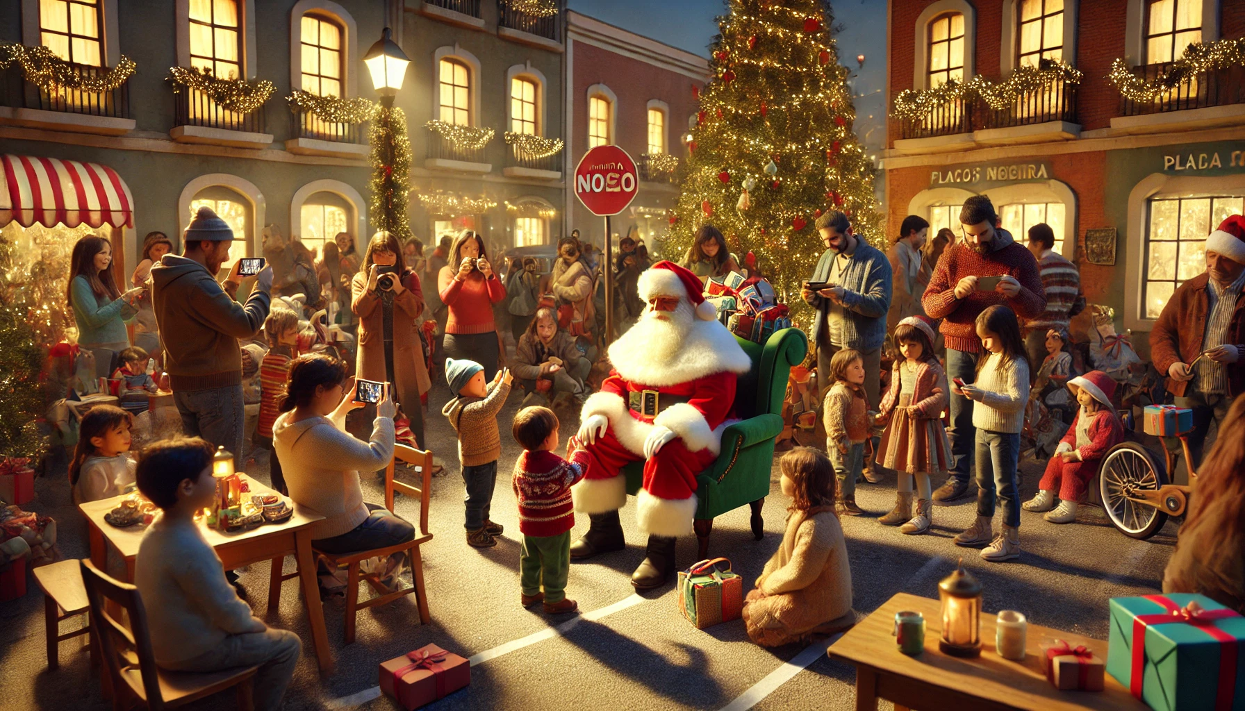 Papá Noel Visita los Barrios de Roldán para Llevar Magia y Alegría Navideña